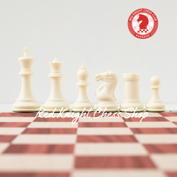 Modern Plastic Chess Pieces - Black/White