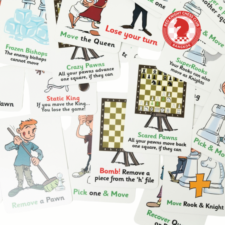 Chess Cards - Red Knight Chess Club