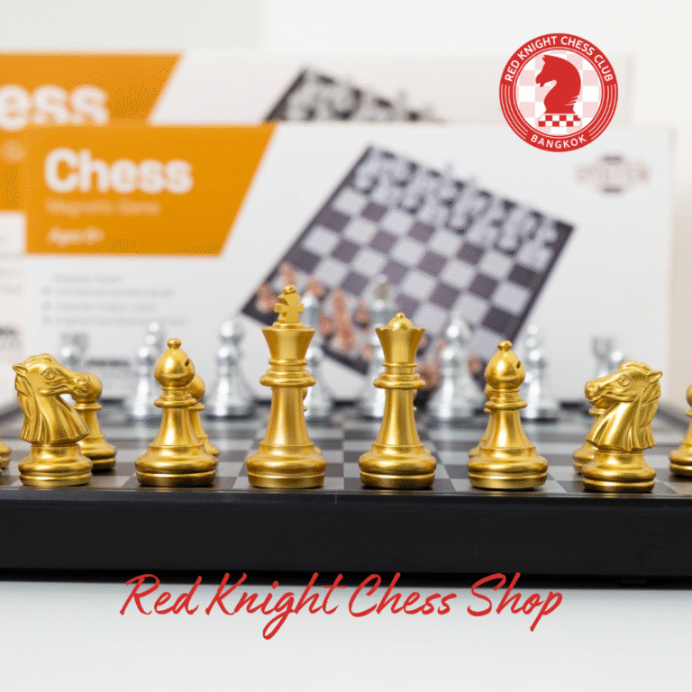 Magnetic Chess Set - Gold/Silver - Red Knight Chess Club